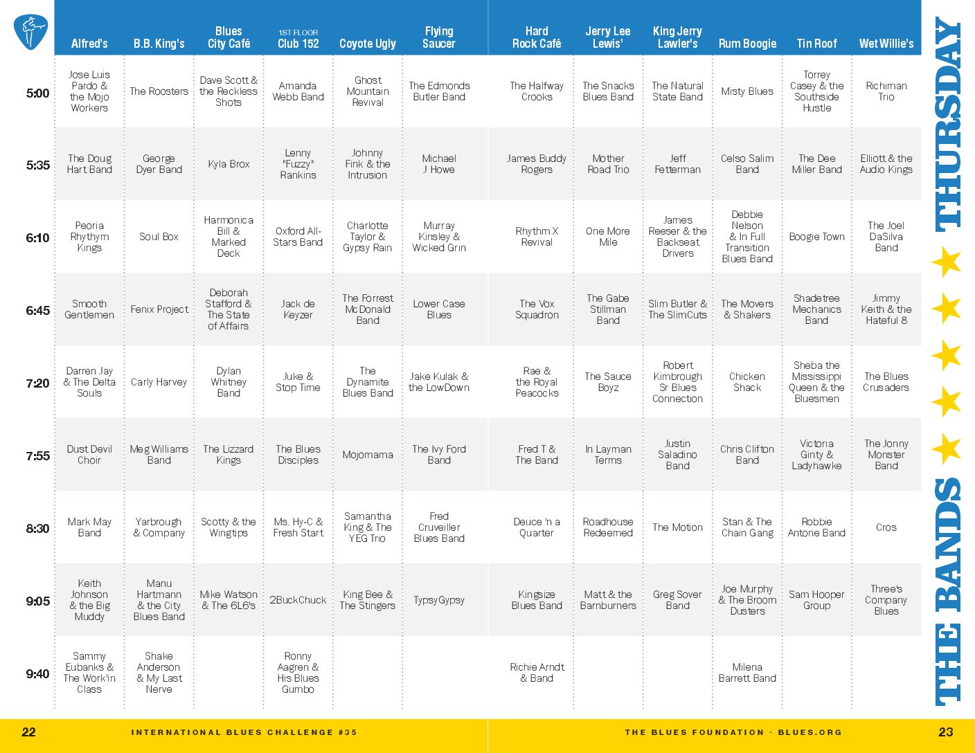 IBC Event Program - Blues Foundation