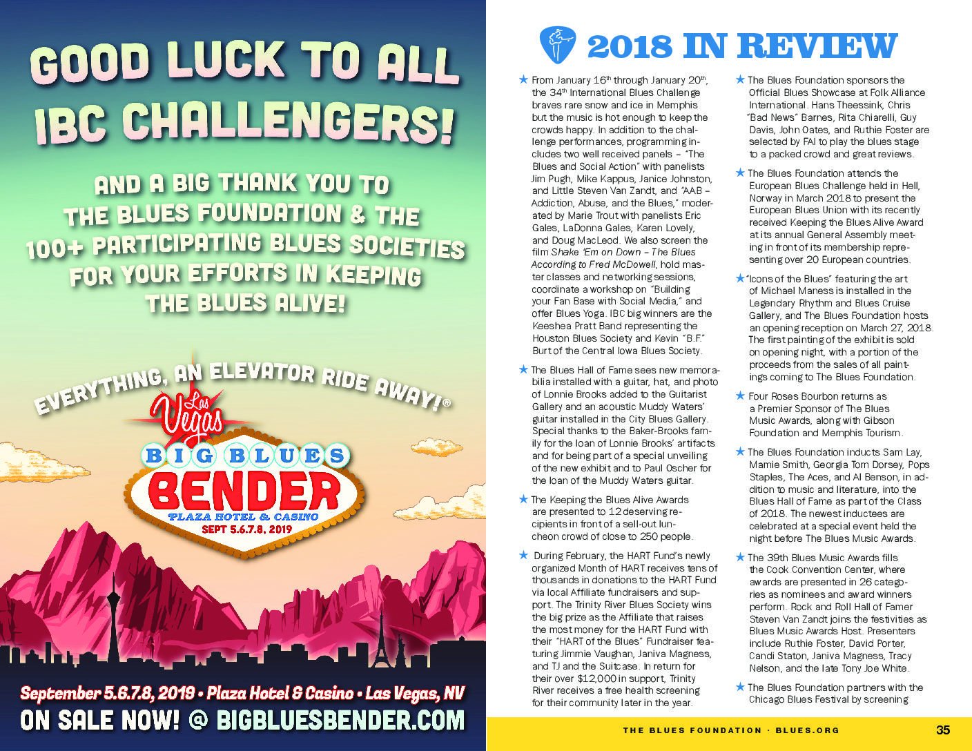 IBC Event Program - Blues Foundation