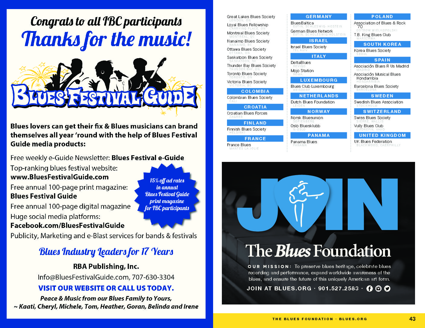 IBC Event Program - Blues Foundation
