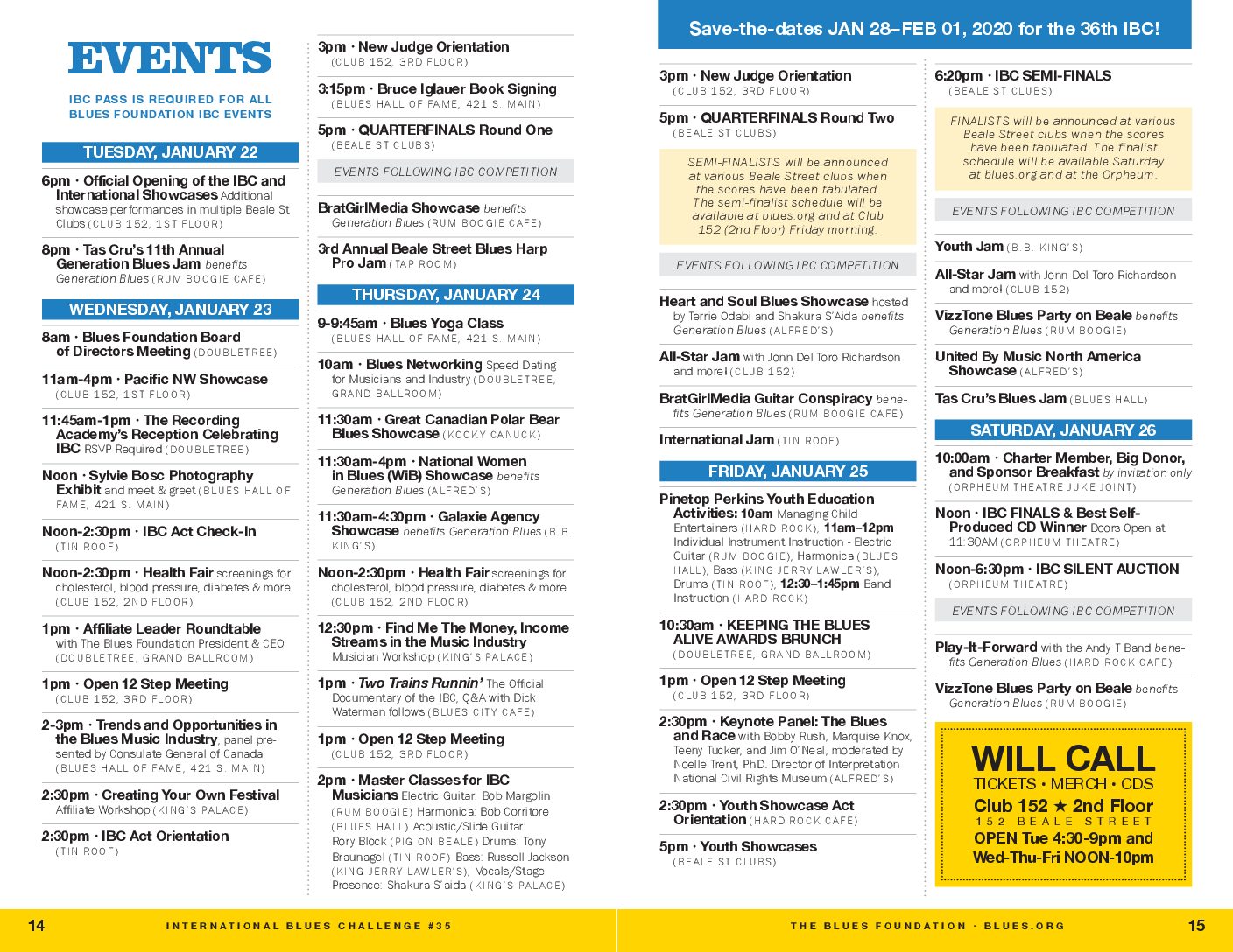 IBC Event Program - Blues Foundation