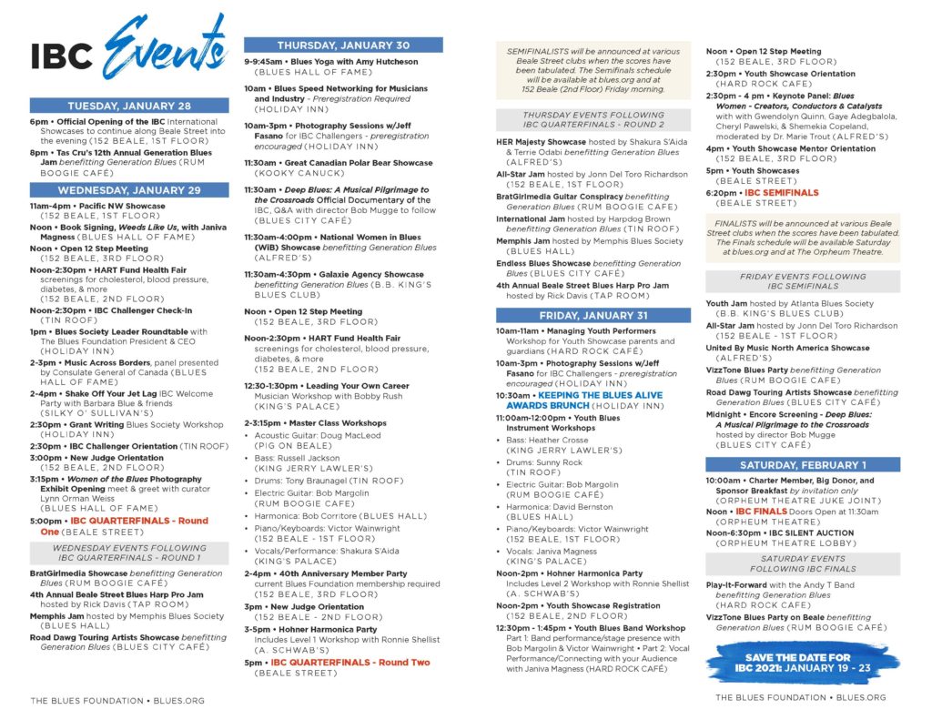IBC Event Program - Blues Foundation