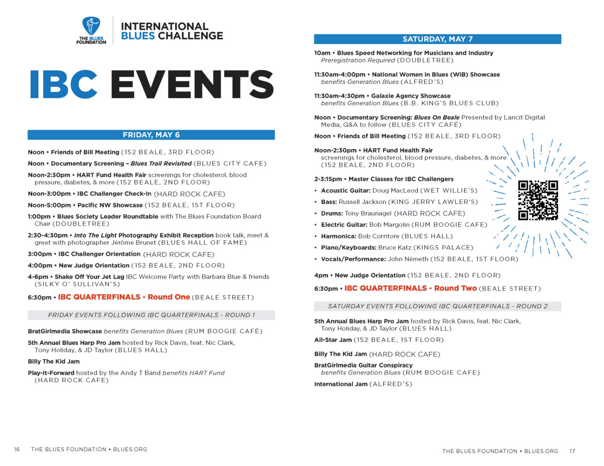 IBC Event Program - Blues Foundation