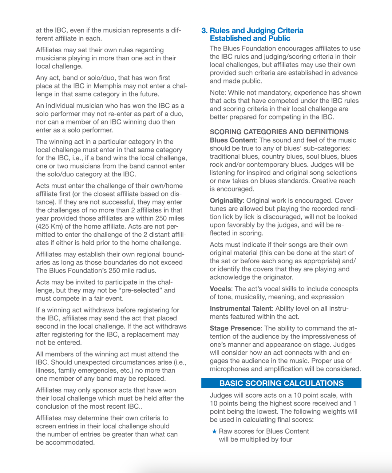 IBC Rules and Guidelines For Local Affiliate Challenges - Blues Foundation